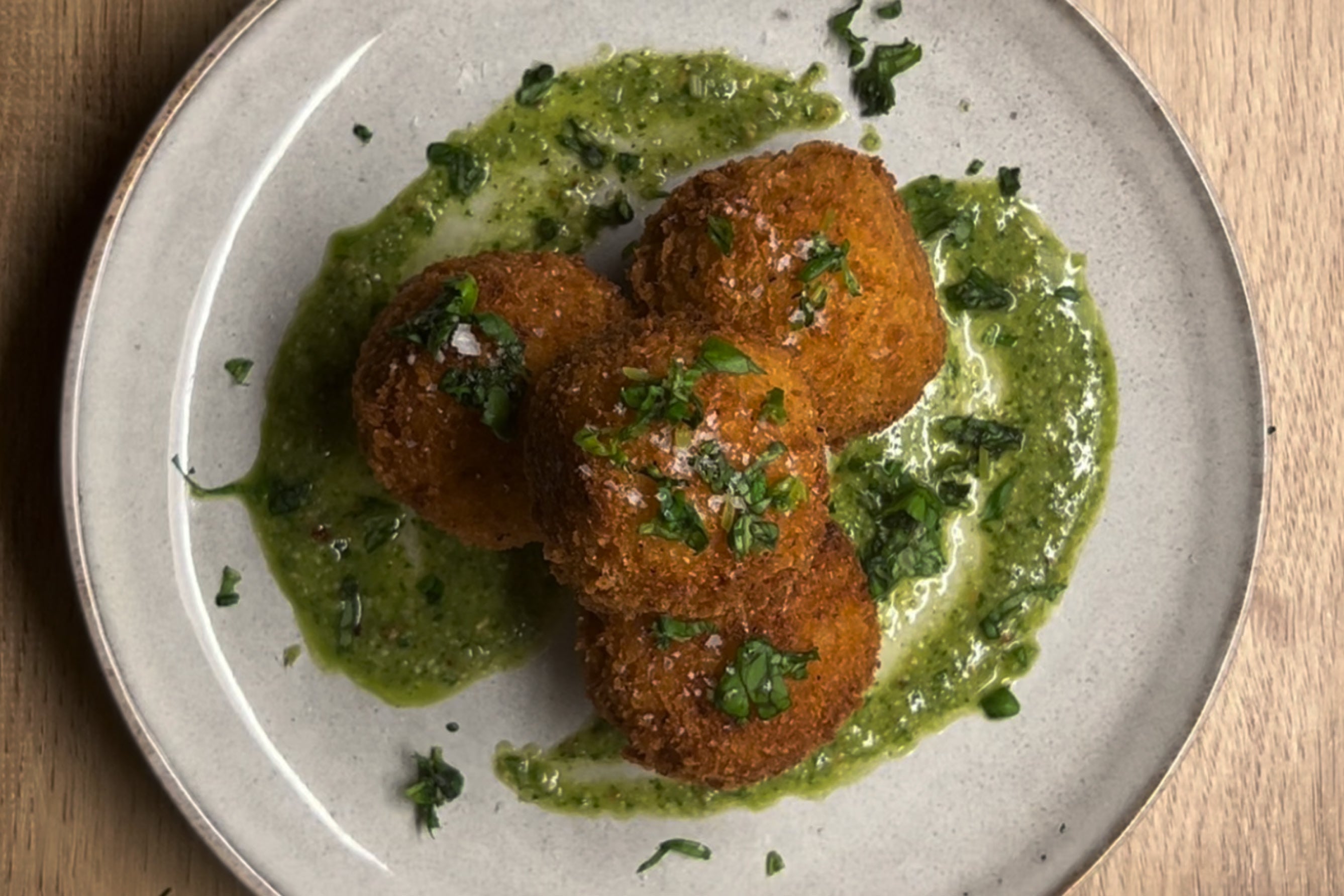 Lotta´s Arancini Balls with Pesto – Bolina