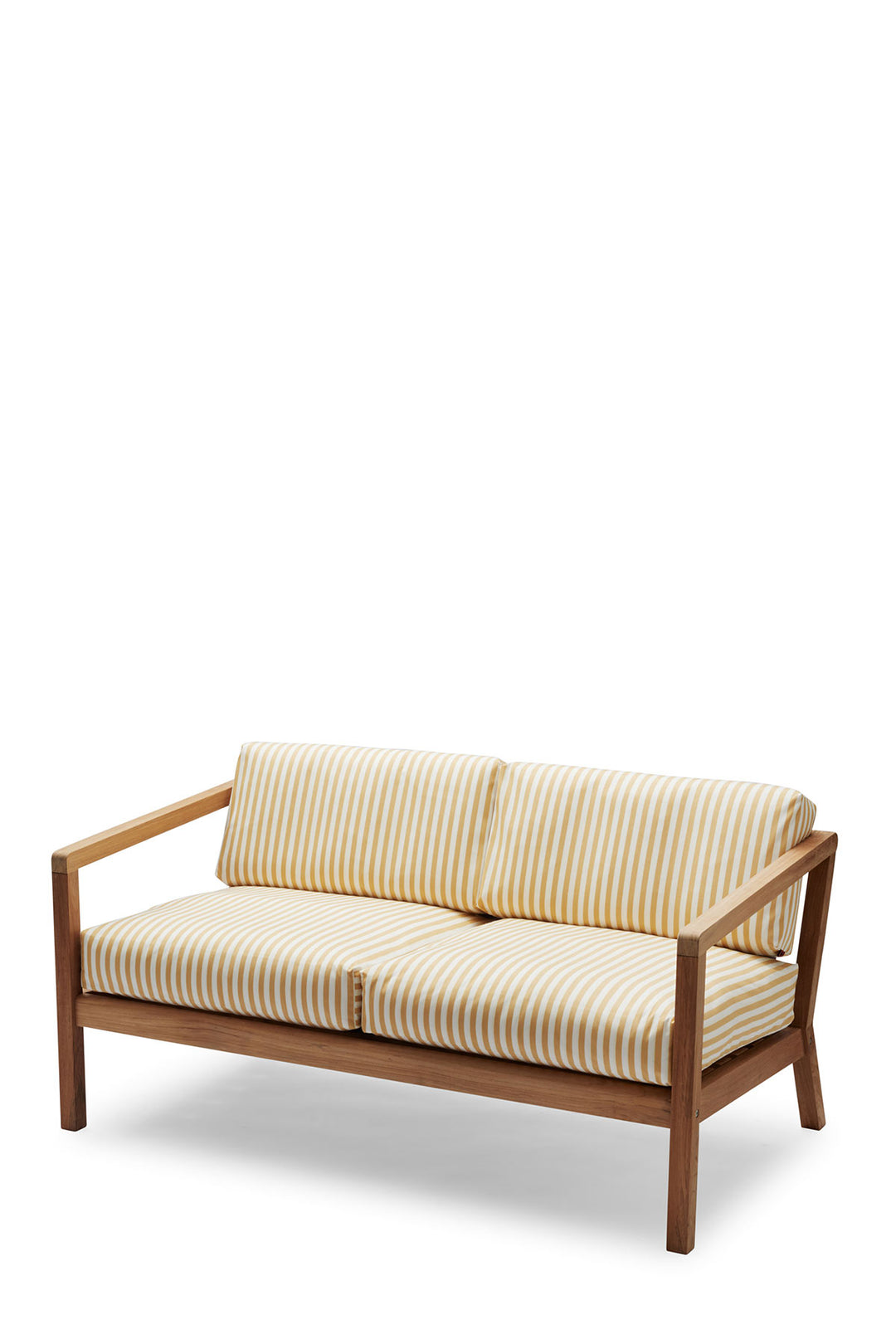 Utesofa - Virkelyst 2-Seter Teak/Golden Yellow Stripe – Bolina